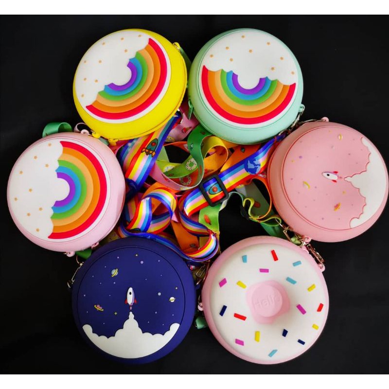 Donut sling bag school bag coin bag for girl | Shopee Malaysia