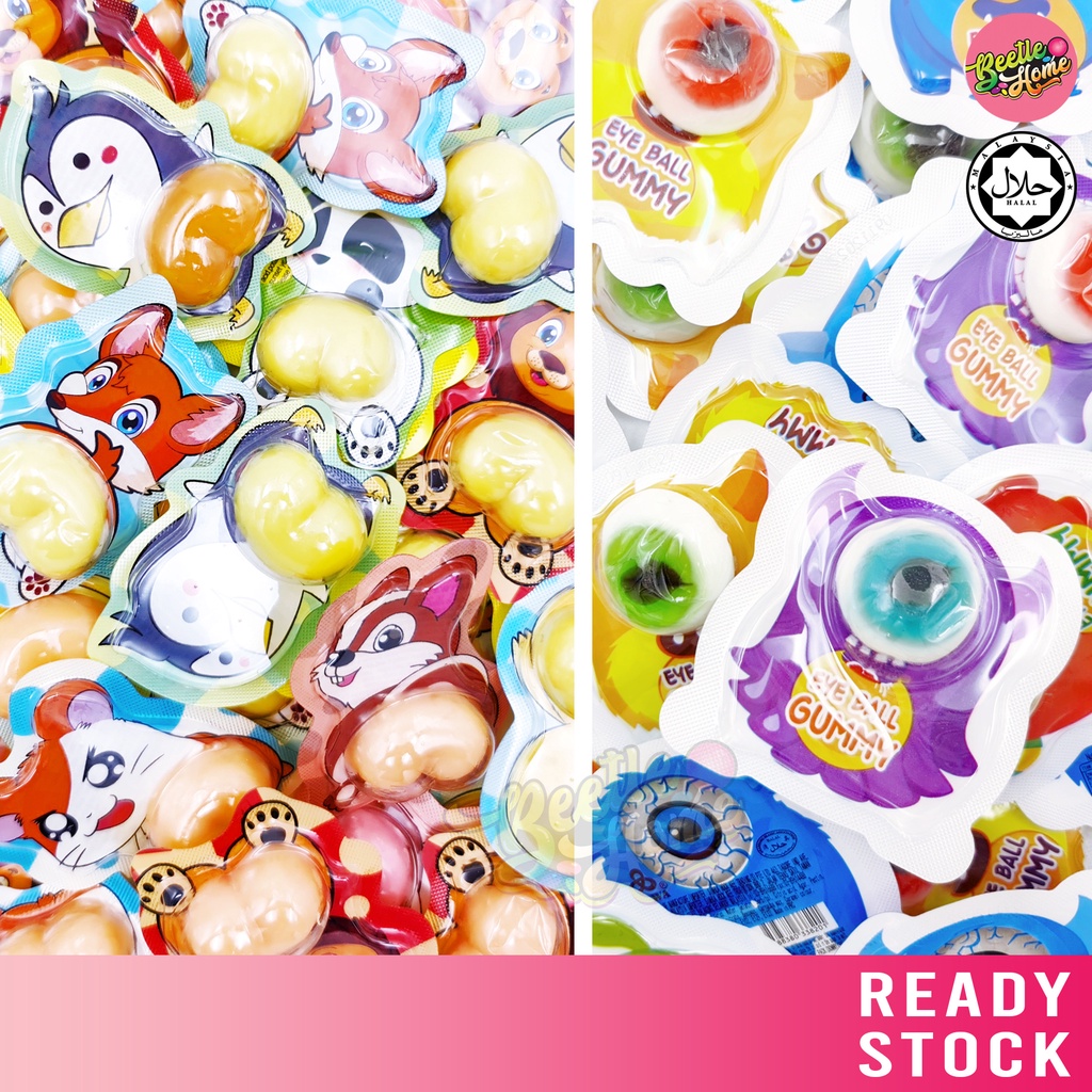 Sanwa Eye Ball Gummy Jelly / Gula-Gula Mata / Cartoon Gummy 1pcs ...