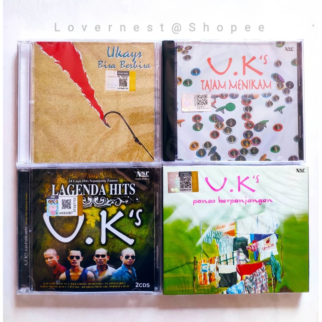 U.K's CD Album - 24 Lagu Hits Sepanjang Zaman Lagenda Hits - Bisa Berbisa - Panas Berpanjanga ...