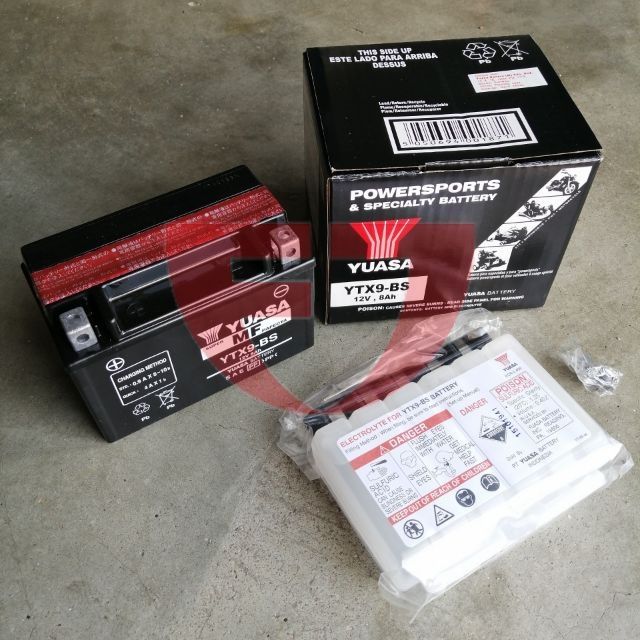 Yuasa YTX9-BS MF AGM Battery for Kawasaki Z/ BMW 310 / KTM | Shopee Malaysia