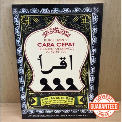 IQRA' HITAM Edisi Lengkap 1-6: Cara Cepat Belajar Membaca Al-Quran ...