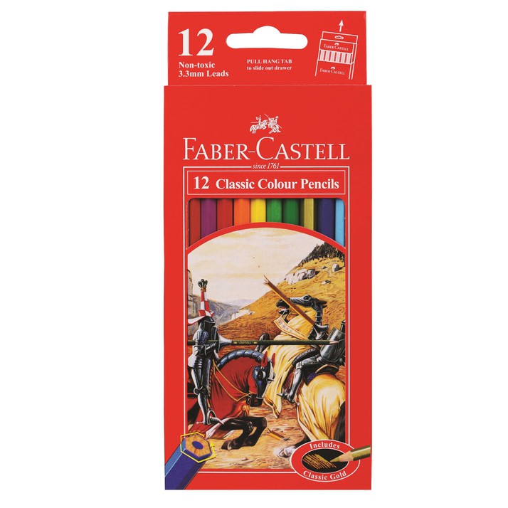 Faber Castell 12 Classic Colored Pencils (Long) | Shopee Malaysia