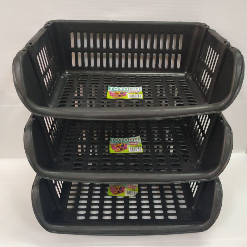 1/2/3 Layers Toyogo Stackable Save Space Basket 8403 Open Basket Size ...
