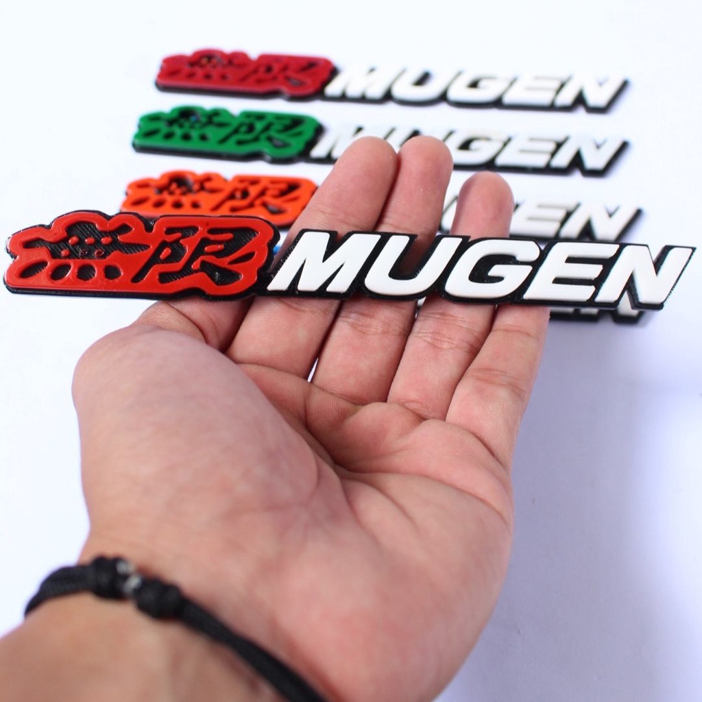 HIJAU Mugen 3D Emblem Mugen Logo Yellow Green Blue Orange Honda Quality ...