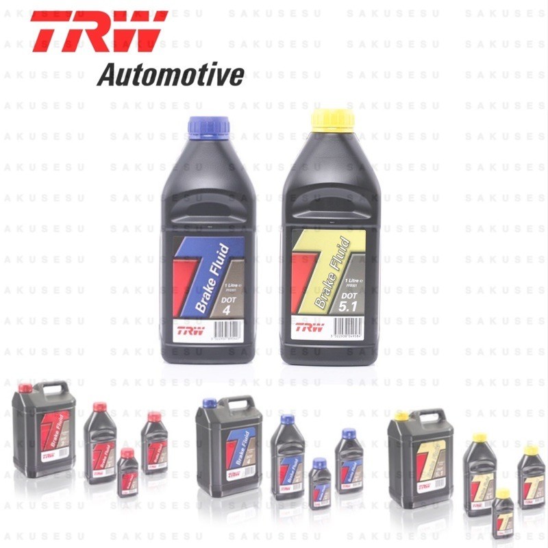 TRW Brake Fluid Dot 4, Dot 5.2 (1 liter) for Proton, Perodua, Toyota ...
