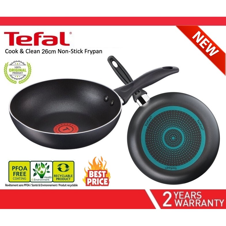 🔥 SPECIAL OFFER 🔥 TEFAL Cook & Clean 26cm Non Stick Deep Frypan [ READY STOCK ] | Shopee Malaysia