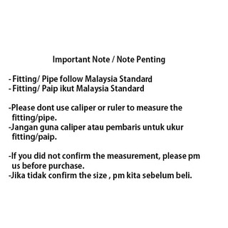 32MM 40MM 50MM | 1 FEET CLASS 7 (SIRIM) ORIGINAL BINA BBB PVC PIPE | PAIP AIR PVC | KELABU ...