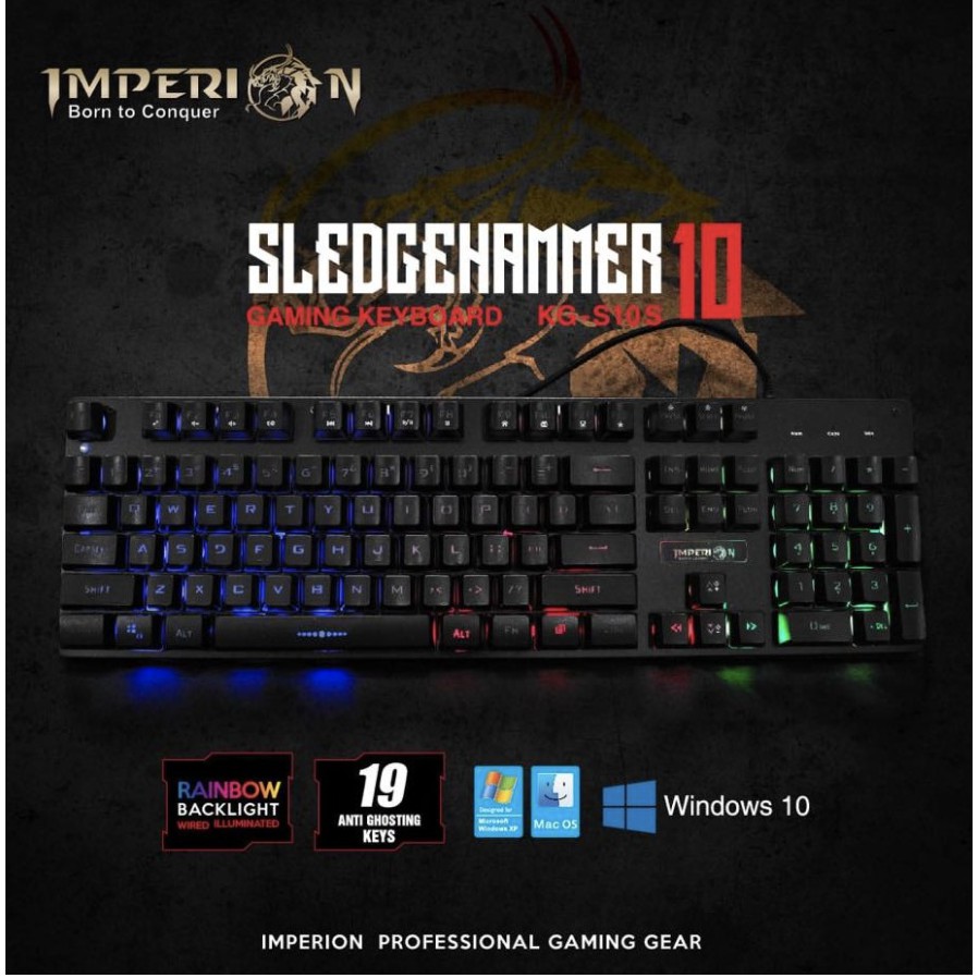 Gaming keyboard Imperion Sledgehammer 10 | Shopee Malaysia