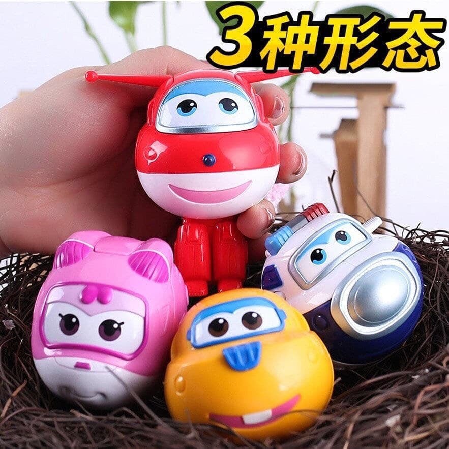 8pcs Super Wing Toy, Cake Topper Decoration Superwing Kek Hiasan ...