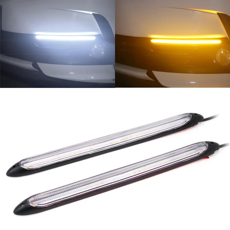 12v Car Light LED Strip Light Waterproof DRL Motorcycle General Car ...