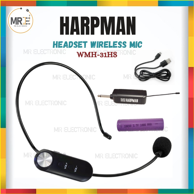 UHF Headset Wireless Mic / Mikrofon Kepala Tanpa Wayar EZITECH WHS-390E ...