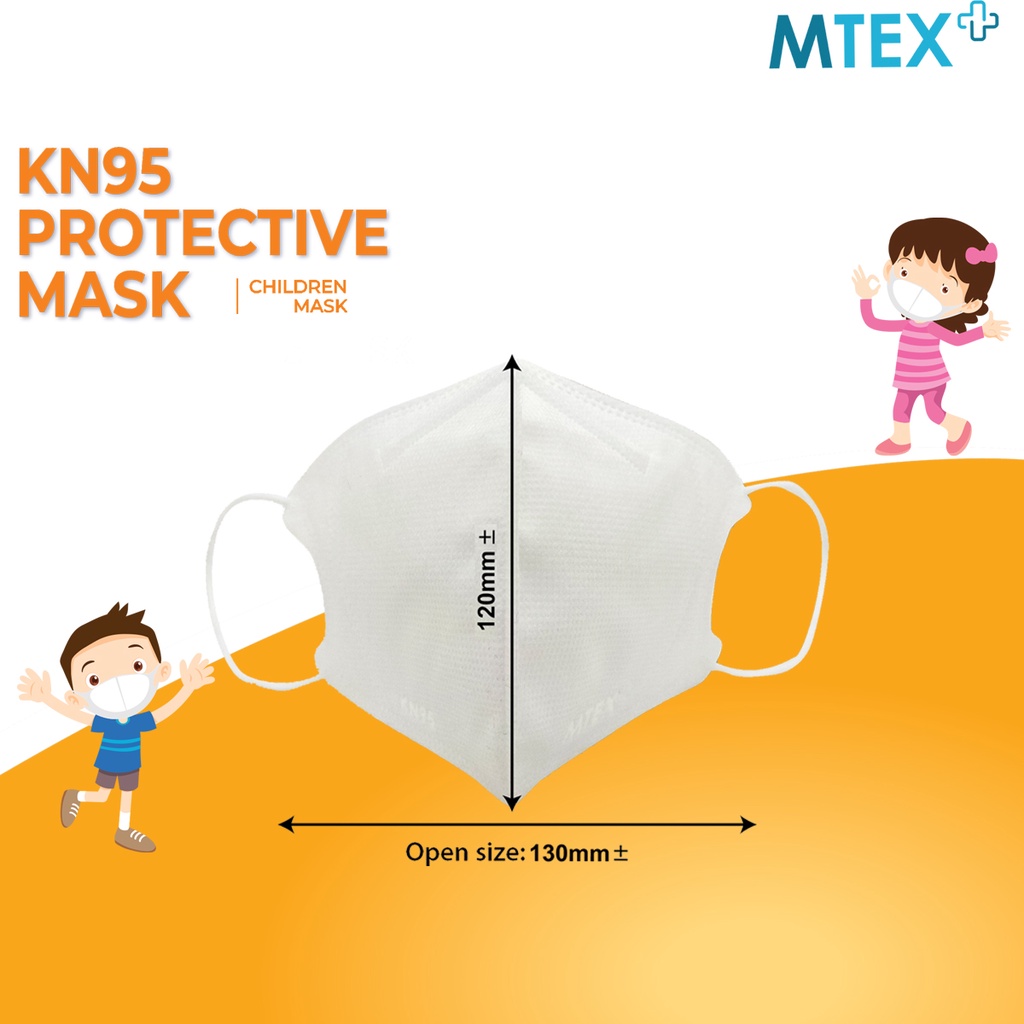 MTEX KN95 Child Face Mask 5 Layer (10nos pack) 小孩 5层口罩 （10个包装） | Shopee ...