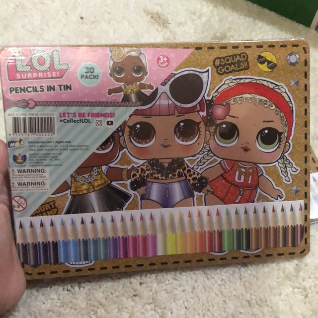 LOL SURPRISE PENCIL COLOUR IN TIN | Shopee Malaysia