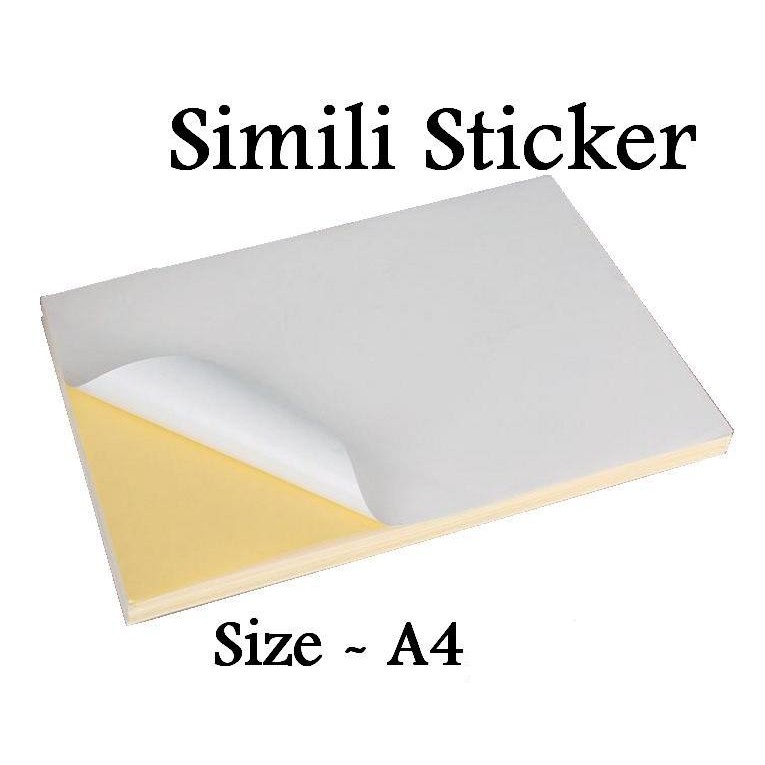 A4 White Matte Simili Sticker 80gsm (100sht) | Shopee Malaysia