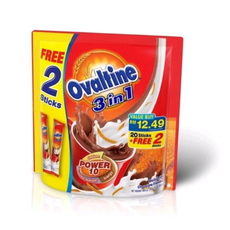 Ovaltine 3 in 1 Original (NEW PACKING)(22's x 30g) | Shopee Malaysia