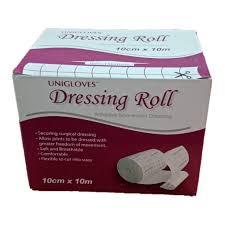 Unigloves Dressing Roll Adhesive Non-Woven Dressing 10cm x 10m (EXP ...