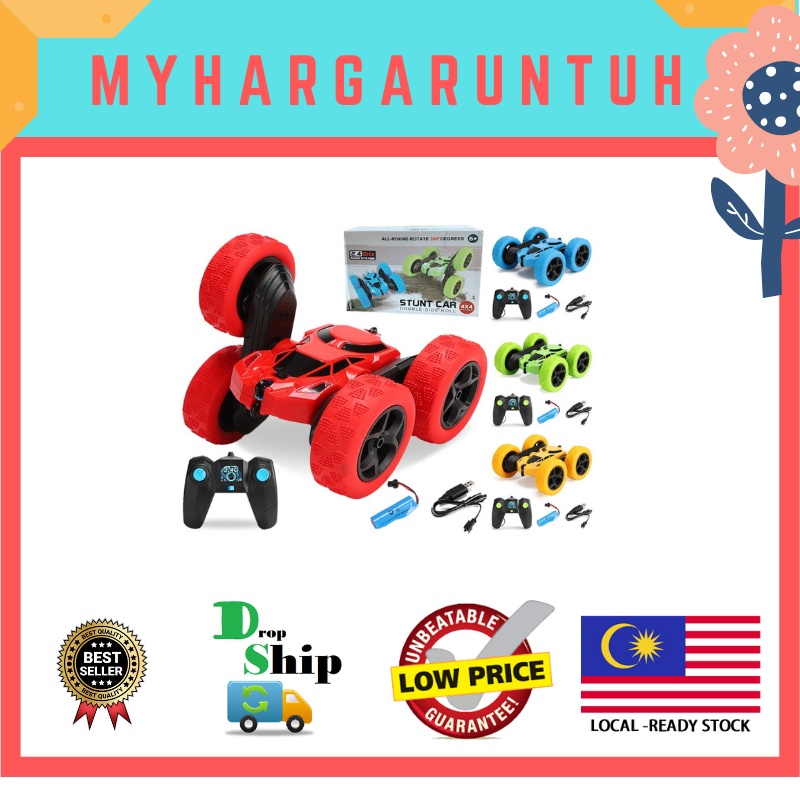 360° Flips 2.4GHz Kereta Control Car Rotating RC Car RC Stunt Vehicles ...