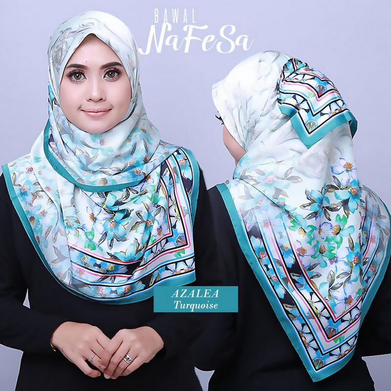 NAFEESA AZALEA HIJAB TURQOUISE (Ink-Jet Printing) | Shopee Malaysia