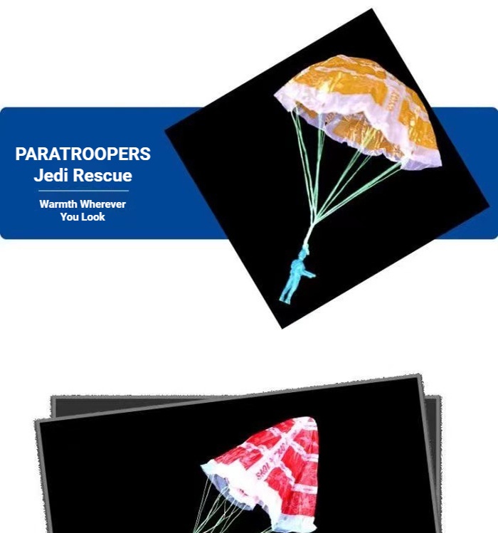 [COD] Hand Tossing Soldier Parachute Toys Air Parachutes Mini Airborne ...