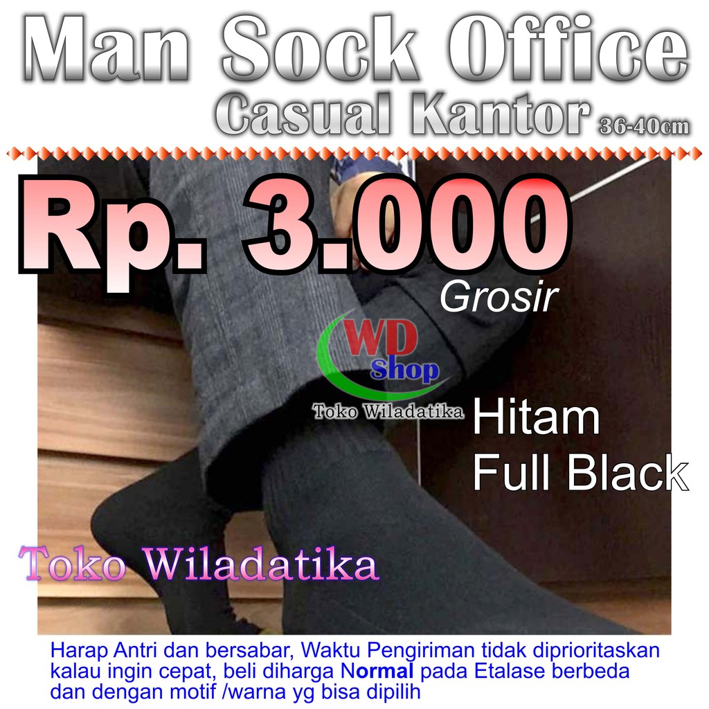 Work Socks Men Office Long Black Plain Casual Business Man Sock Office ...