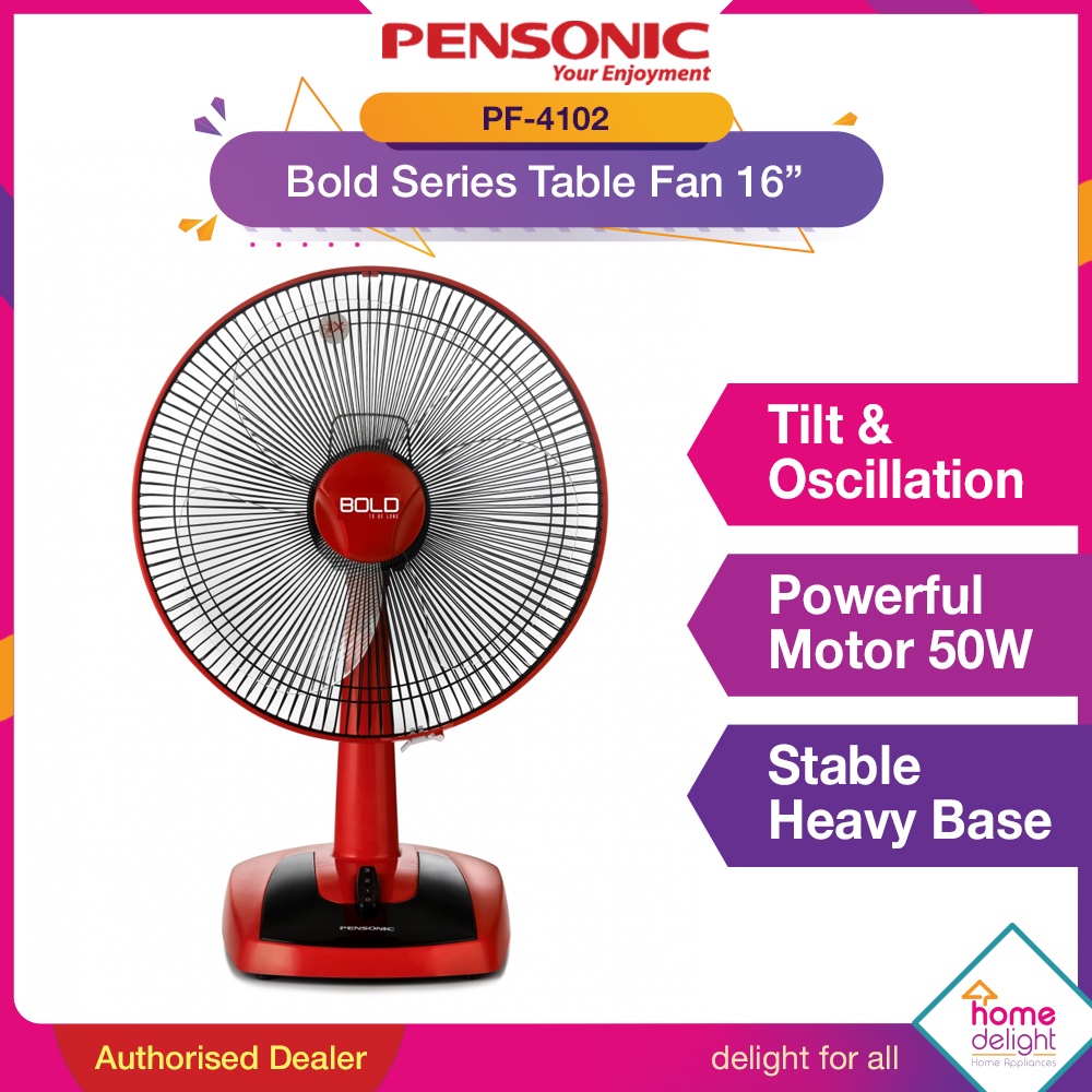 Pensonic Bold Series Table Fan 16" [ PF-4102 / PF4102 ] | Shopee Malaysia