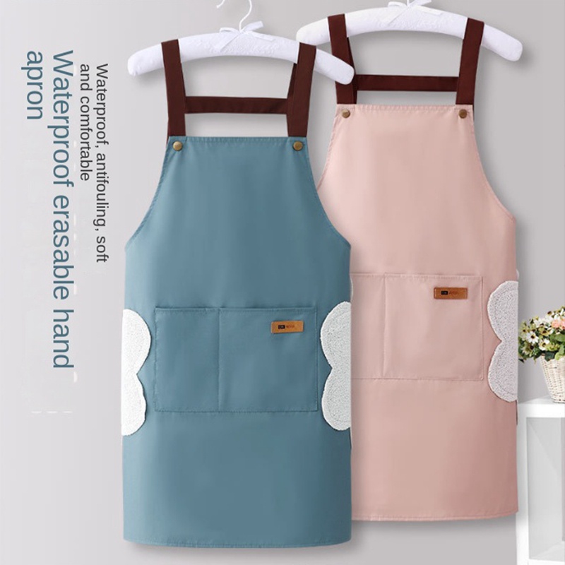 Ready Stock Home Apron Unisex PVC Waterproof Wear Resistant Apron ...