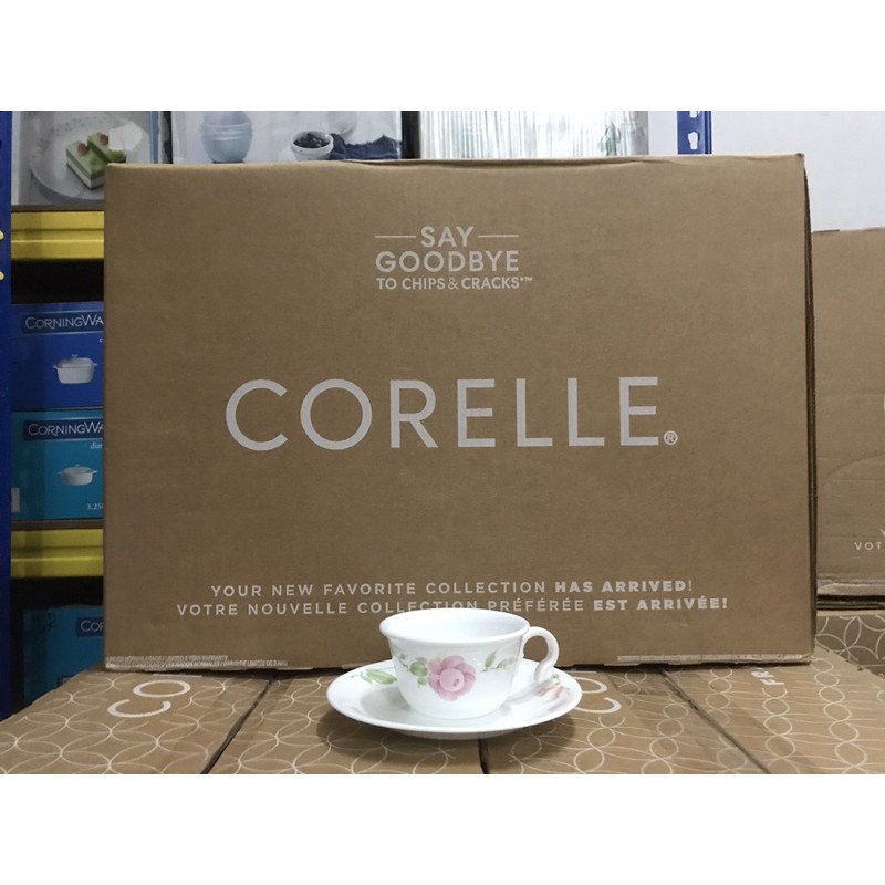 Corelle Cup & Saucers Country Rose (Vitrelle Cup) | Shopee Malaysia