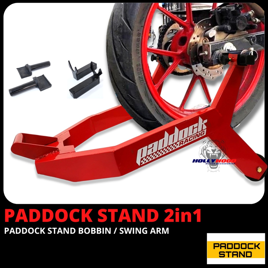 (2 IN 1) HEAVY DUTY PADDOCK STAND KOTAK PADOCK MOTOR STAND BELAKANG GET ...