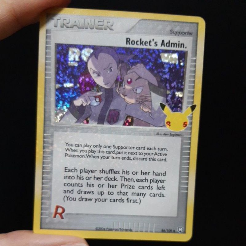Pokemon Card TCG : 25th Celebrations : Rocket's Admin 86/109 HOLO 100% ...