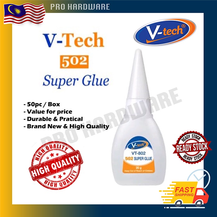 VT-502 V-Tech Super Glue 502 / Vtech Strong Heavy Duty Gam 强力胶水 ...