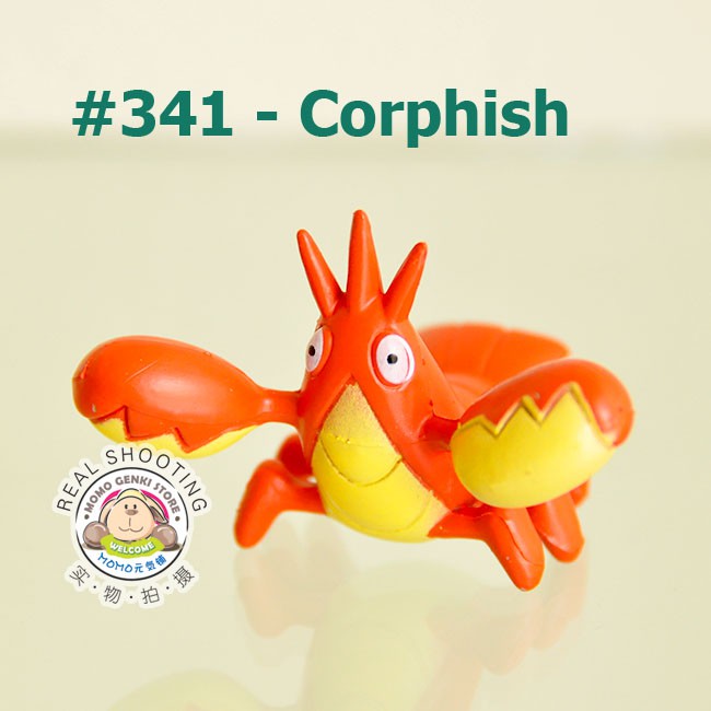 [341-Corphish] Pokemon Pikachu Collective Figures Toy Doll Cake Topper ...