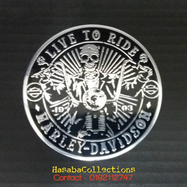 Emblem Badge Decal Harley Davidson Live To Ride | Shopee Malaysia