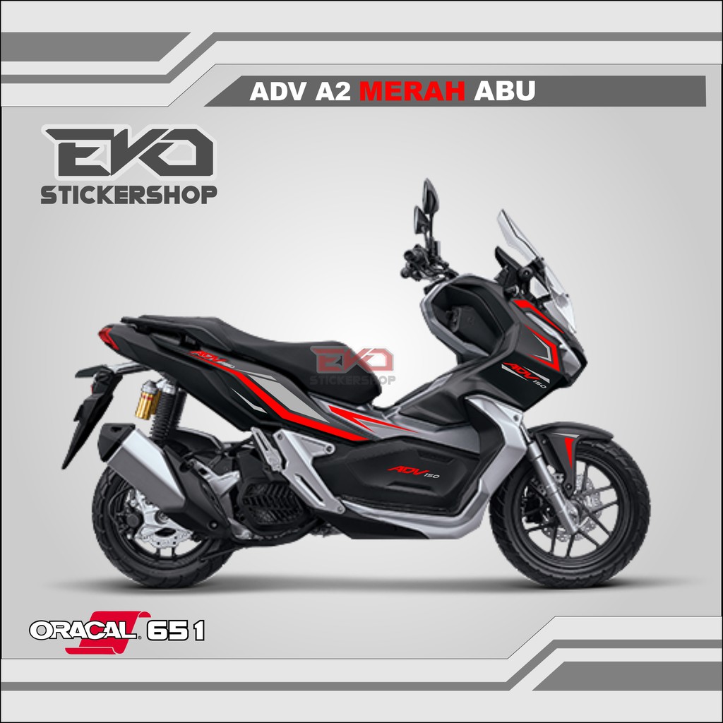 HITAM Sticker HONDA ADV 150 Black cutting Sticker | Shopee Malaysia