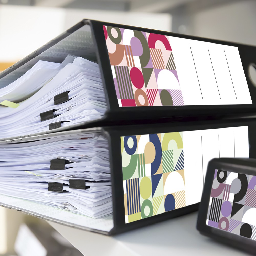 Sticker Label for Lever Arch File / Fail Hitam Kulit Keras / Fail Hitam ...