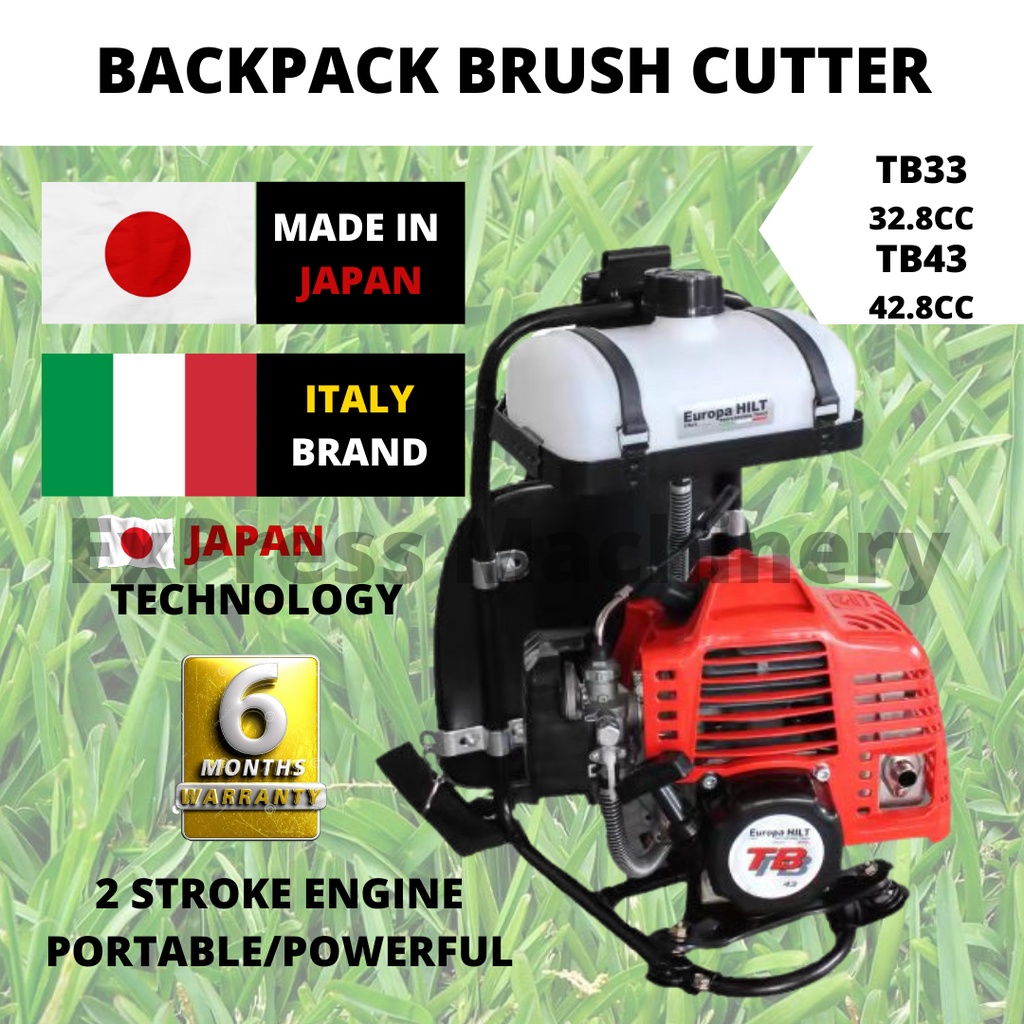 TB43 / TB-43 43CC TB33 Knapsack Brush Cutter / Grass Cutter / Grass Trimmer (MADE IN JAPAN ...