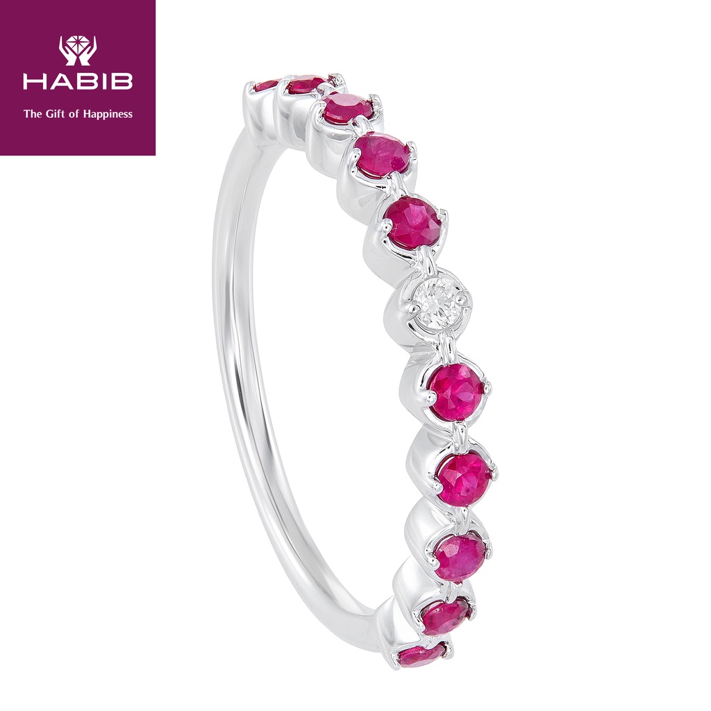 HABIB Ruby Pastille Diamond Ring | Shopee Malaysia