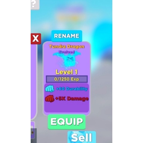 Muscle Legends Pet Robux -Tundra Dragon | Shopee Malaysia