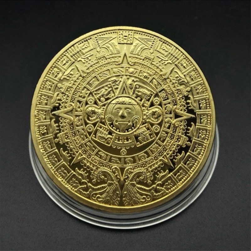 Maya Memorial Coin Pyramids Coins American Coins Mexico Aztec Gold and ...