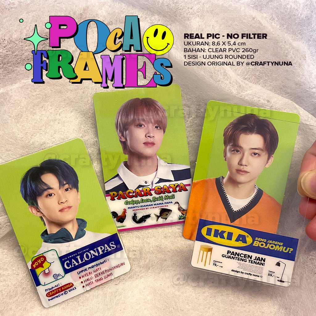 Poca FRAMES PECEL LELE & JOMPO CLUB INSPIRED photocard frame ...