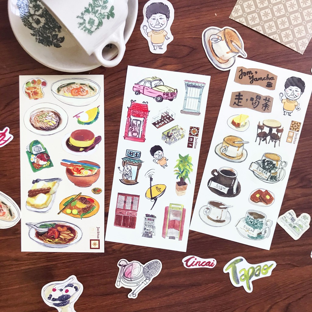 Waterproof & Non Waterproof Malaysian Art & Culture Sticker Sets. ALL ...