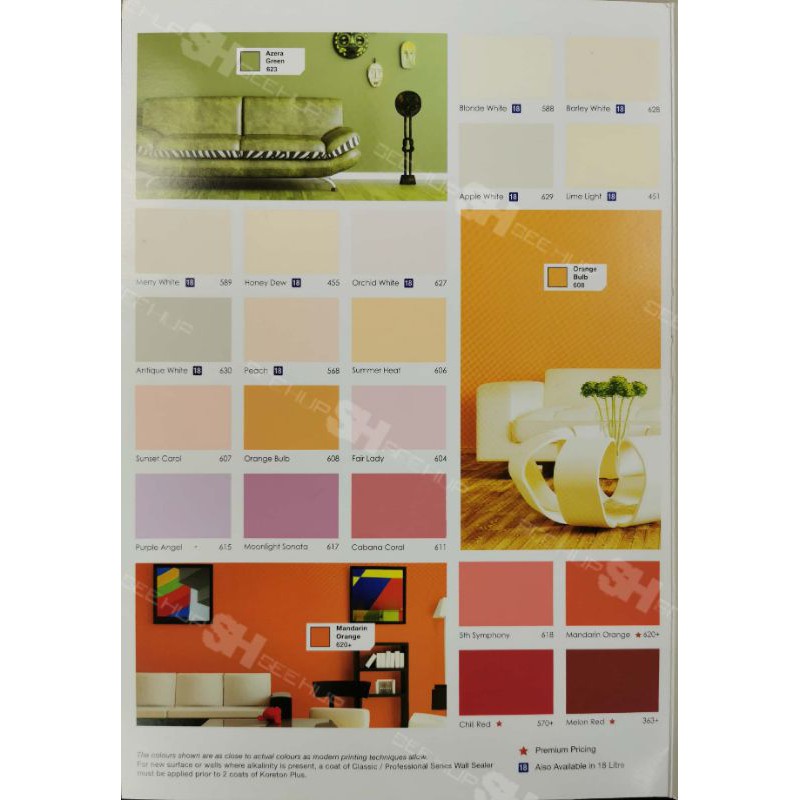 A 1L KCC PAINT KORETON PLUS COLOR / 1L CAT KAPUR DINDING | Shopee Malaysia