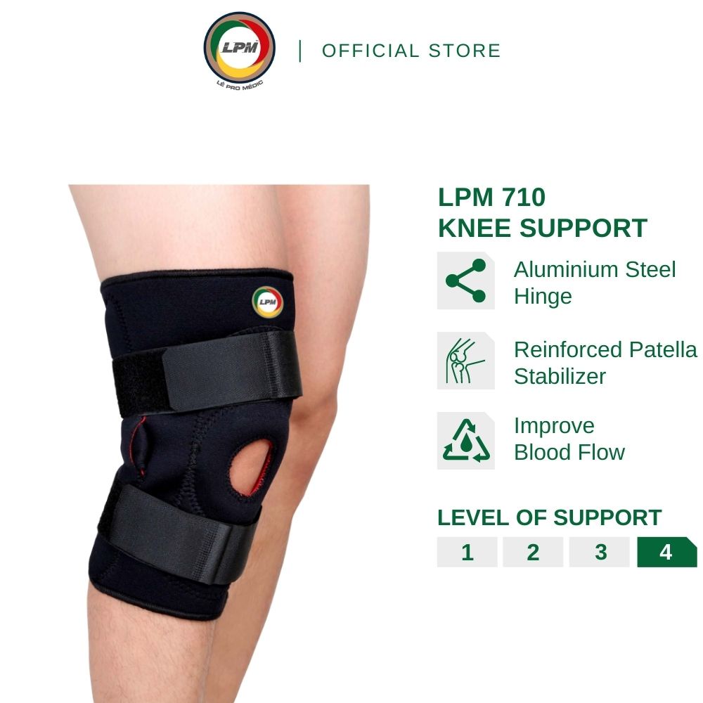 LPM Knee Guard 710 Adjustable Orthopedic Knee Brace with Metal Hinge ...