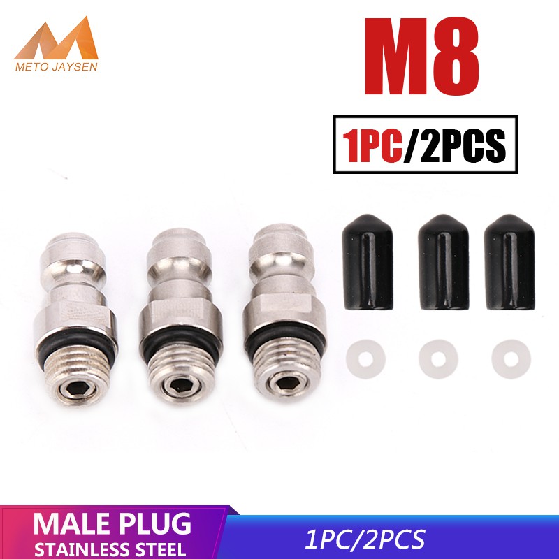 M8x1 M10X1 1/8NPT 1/8BSPP Thread High Pressure Stainless Steel Quick ...
