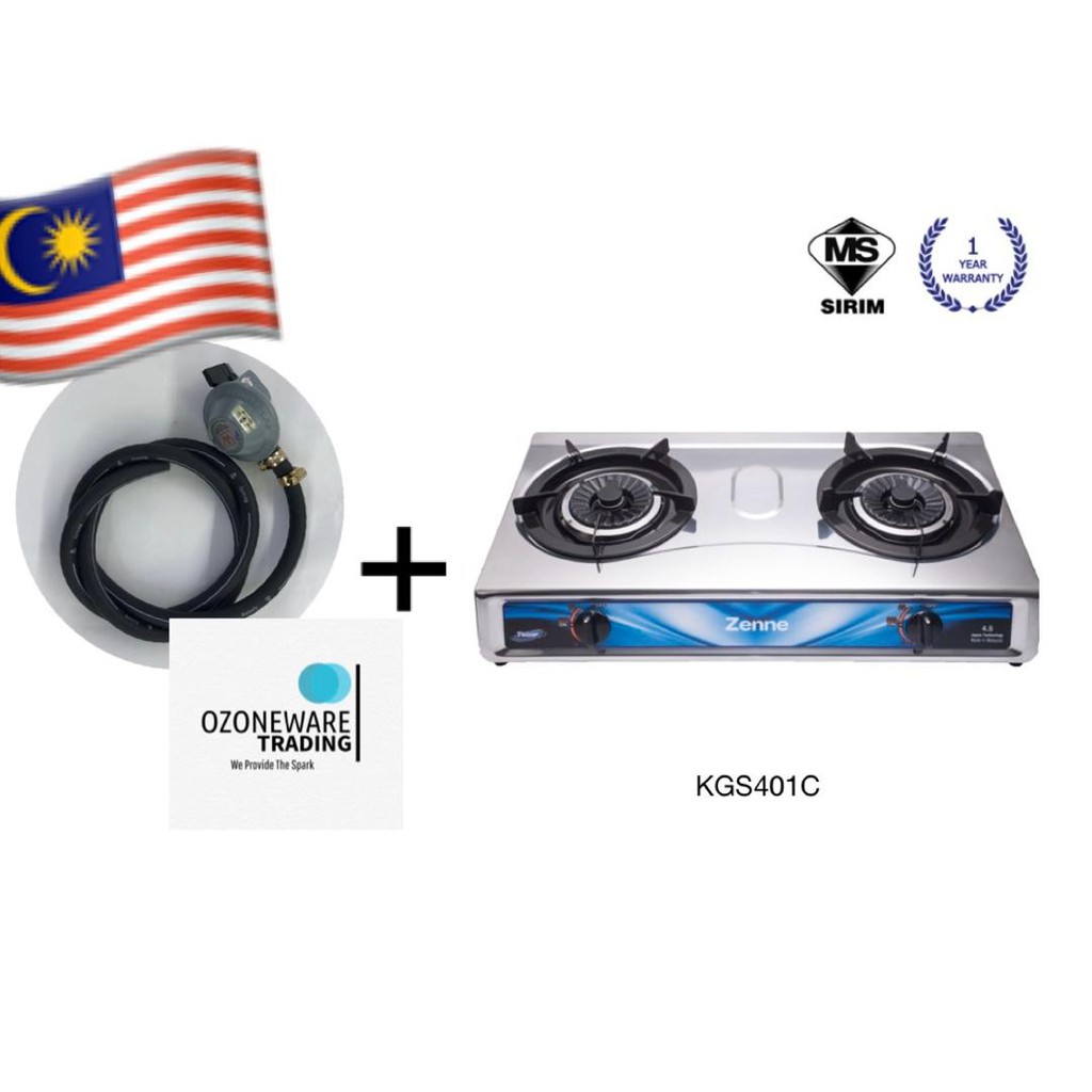 Butterfly Low Pressure Regulator (Have sirim) + Zenne Gas cooker KGS401 ...