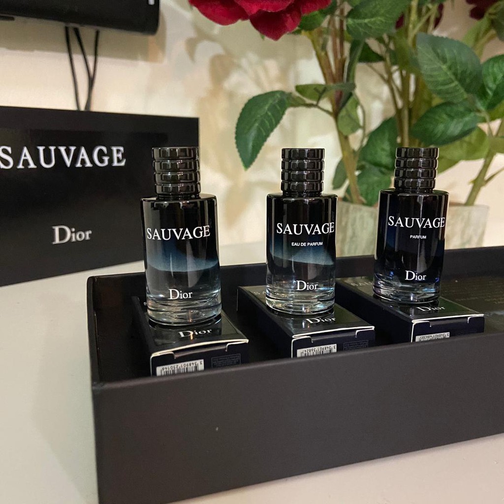 Original Sauvage Mini Gift Set For Men 10x3ml Perfume Set ( EDP, EDT ...