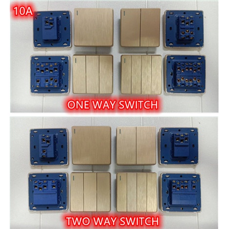 10A SWITCH SOCKET ( ROSE GOLD ) COLOUR SLIM MODERN LAMP LIGHTING ...