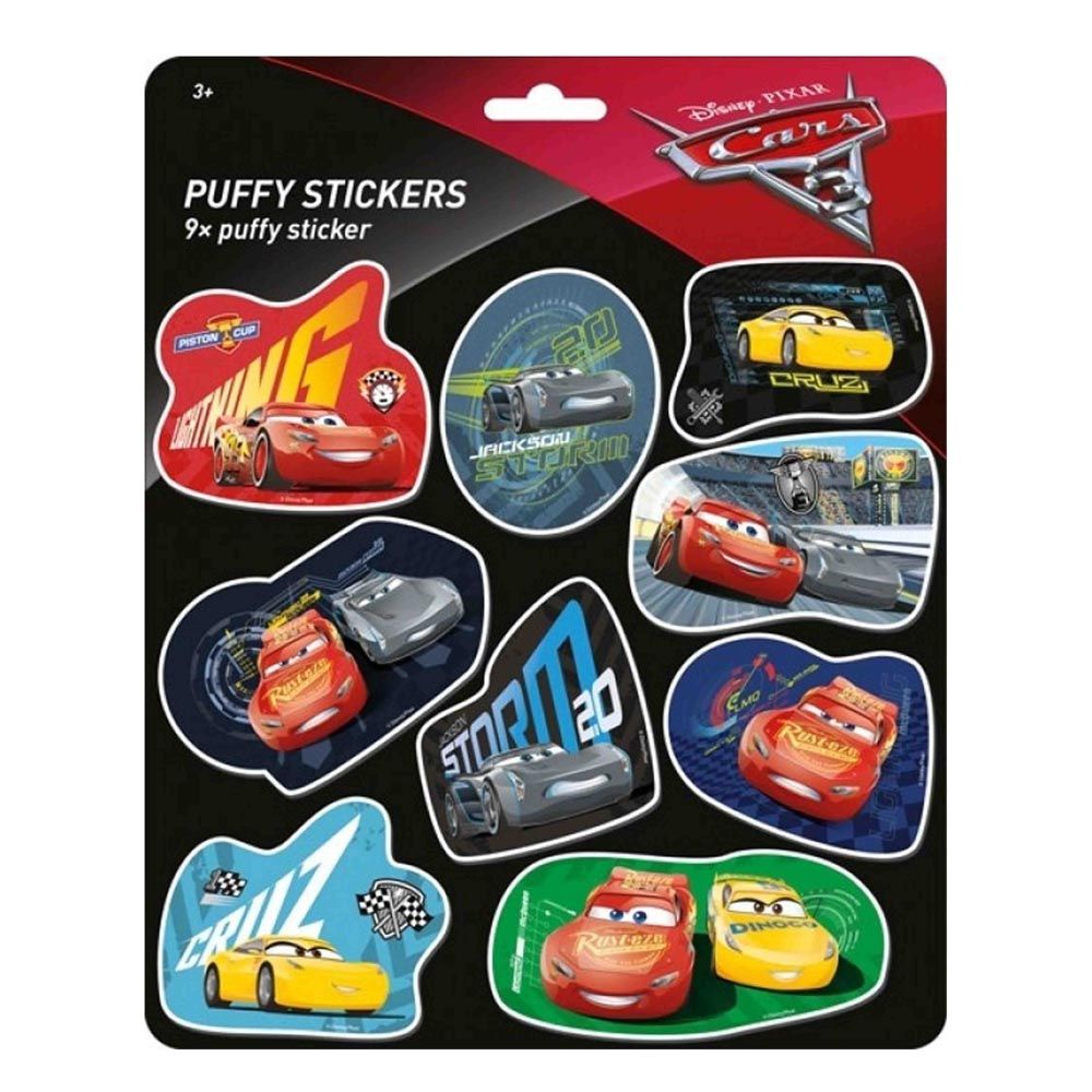 Disney Pixar Cars 3 - Puffy Stickers ( 9 Pieces) | Shopee Malaysia