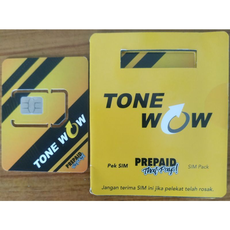 TONE WOW prepaid sim card & Package TDS 10 | Shopee Malaysia