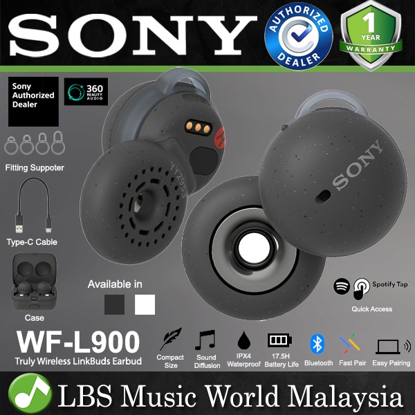 Sony WF-L900 LinkBuds Open Dynamic In Ear Wireless Earbuds Earphone ...