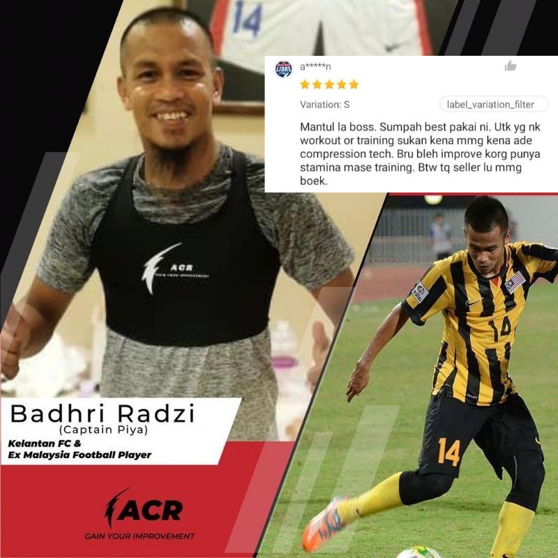 SPORT BRA CHEST COMPRESSION ACR VEST FOOTBALL V4.0 BODY SUPPORT - READY ...